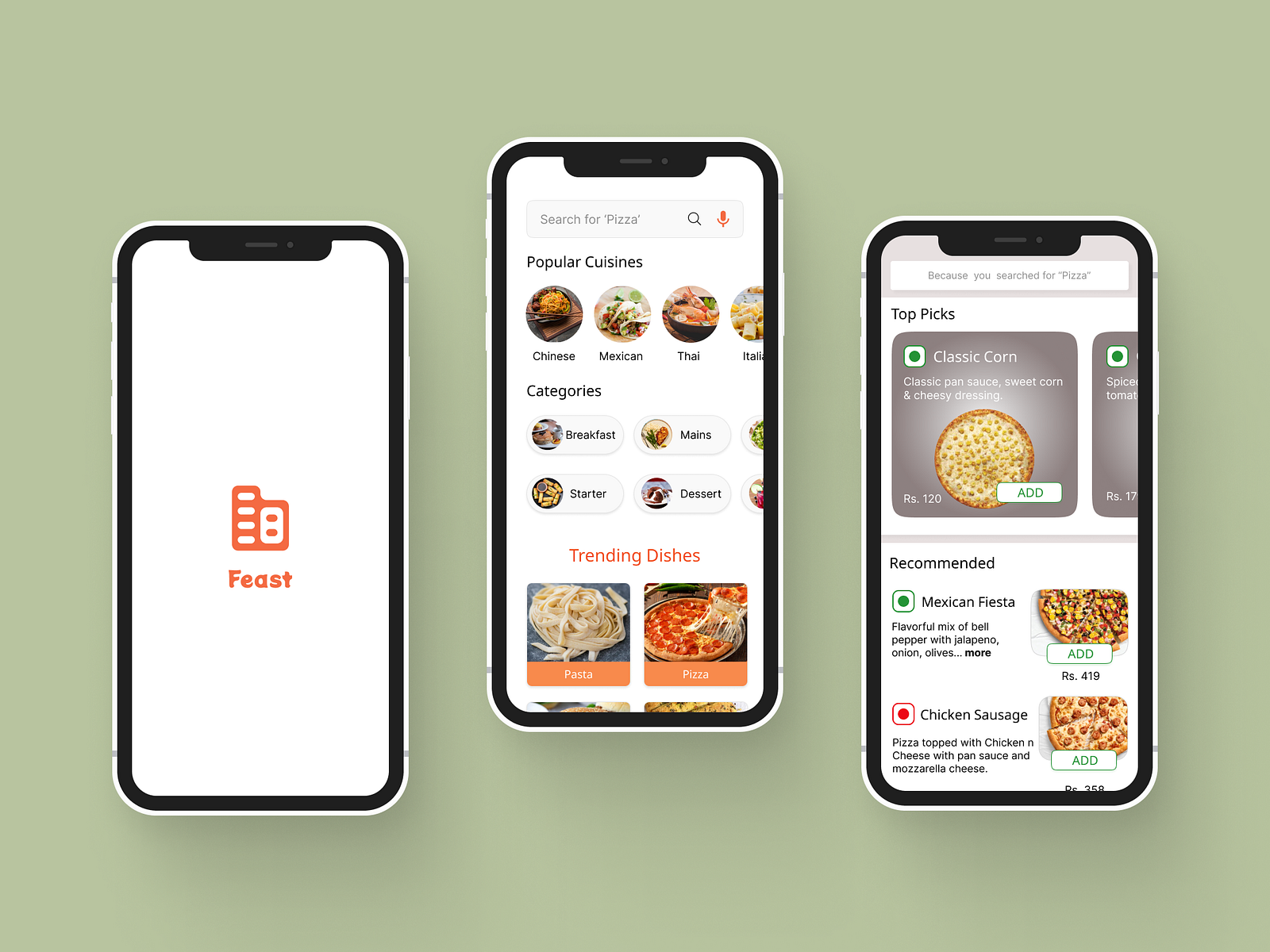 Menu App Design by Komal Joshi on Dribbble