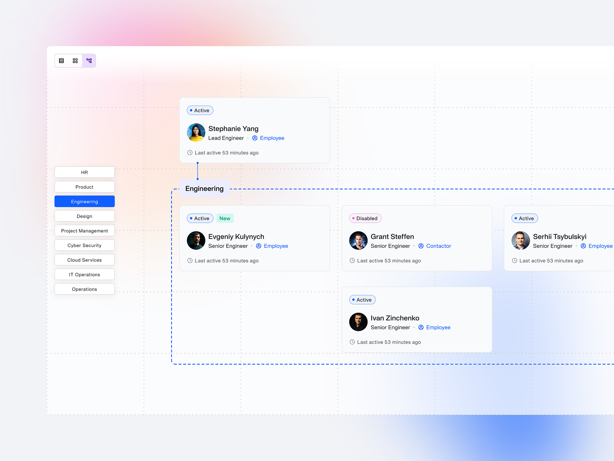 Org Chart by Kyle Chaplin on Dribbble