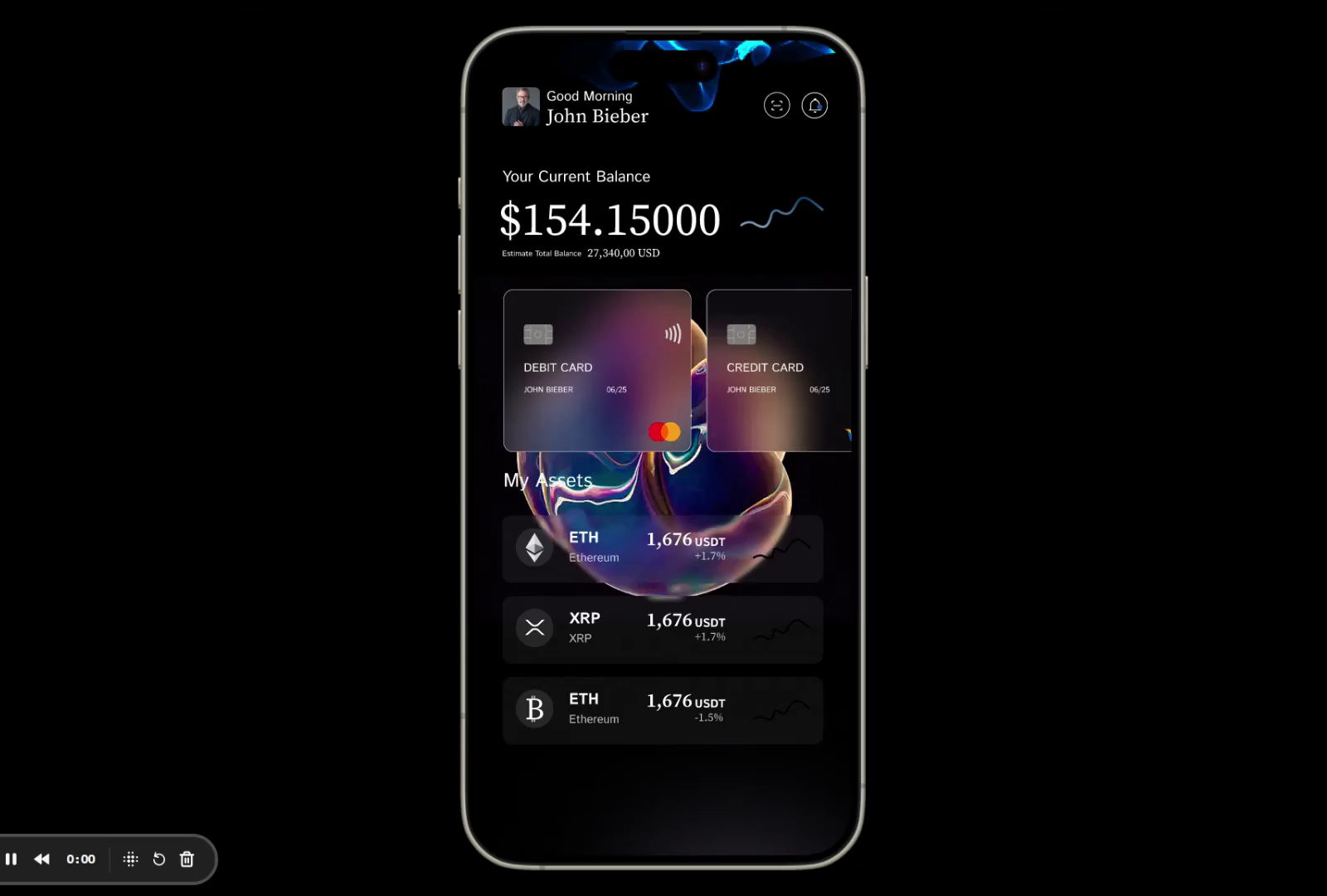 Crypto Wallet Application by Michuta Limbu on Dribbble