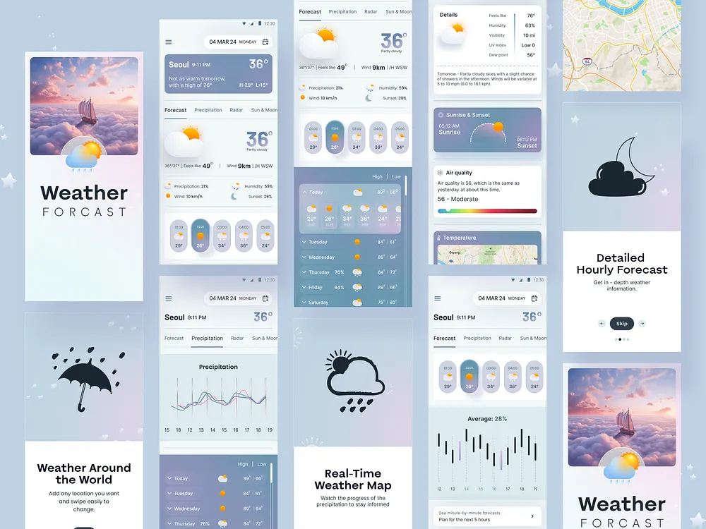 Browse thousands of Forecast Map images for design inspiration | Dribbble