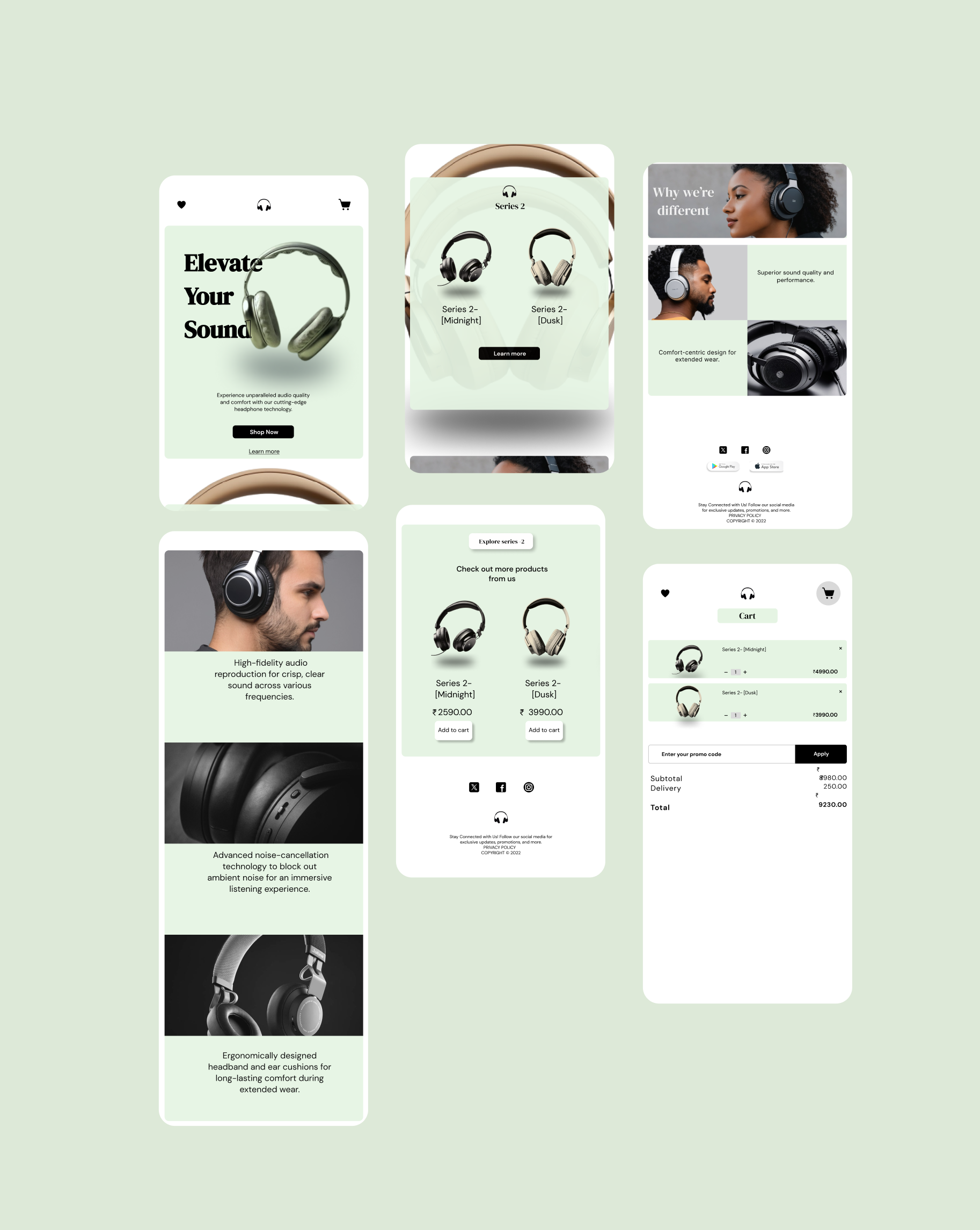 Headphone App UI Design by soham sengupta on Dribbble