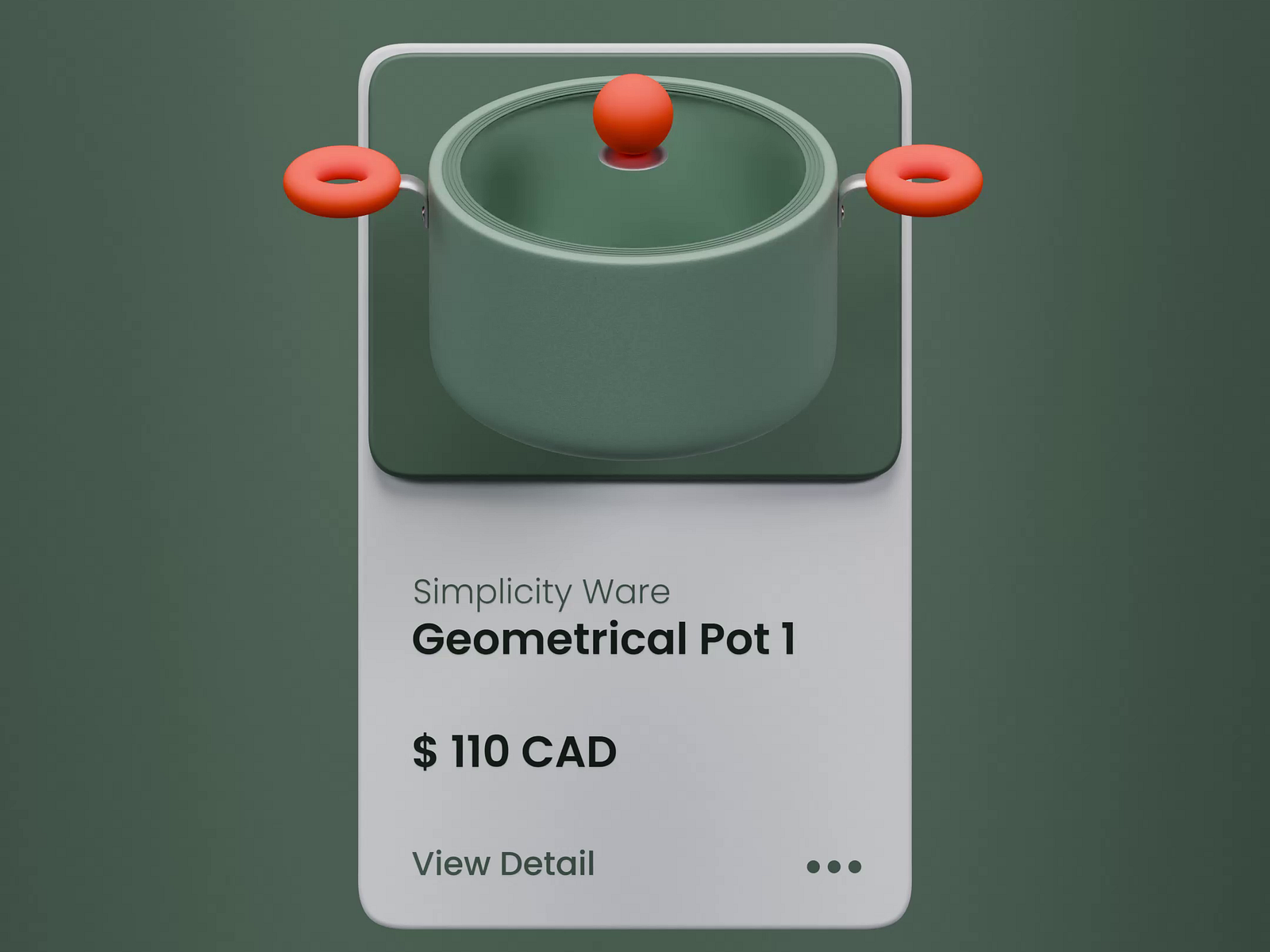 Minimal Kitchen Pots by Yashar Rakei on Dribbble