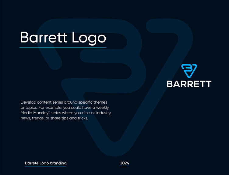 Barrett Logo Design by Sumair ali on Dribbble