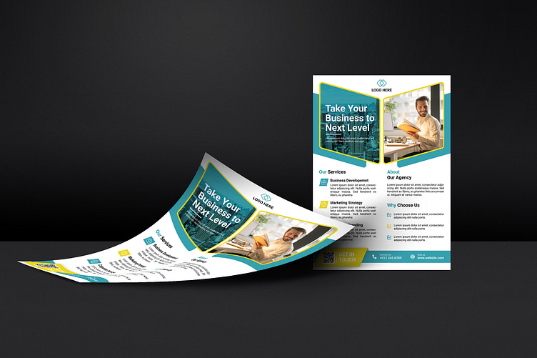 Business Flyer Design by Mahmudul Hasan ID: #7457202 on Dribbble