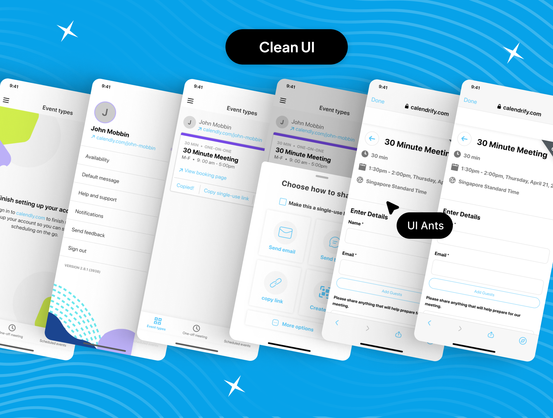 Calendly - Easy Meeting Scheduling by UI Ants on Dribbble