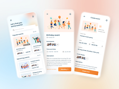Event Screen Daily Ui by Keyur Dasani on Dribbble