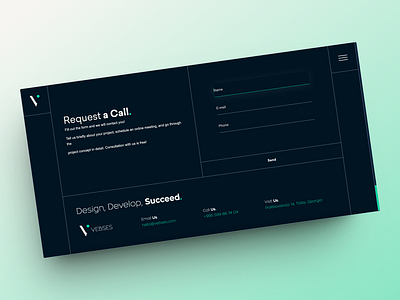 Modern footer design by Levan Janezashvili on Dribbble