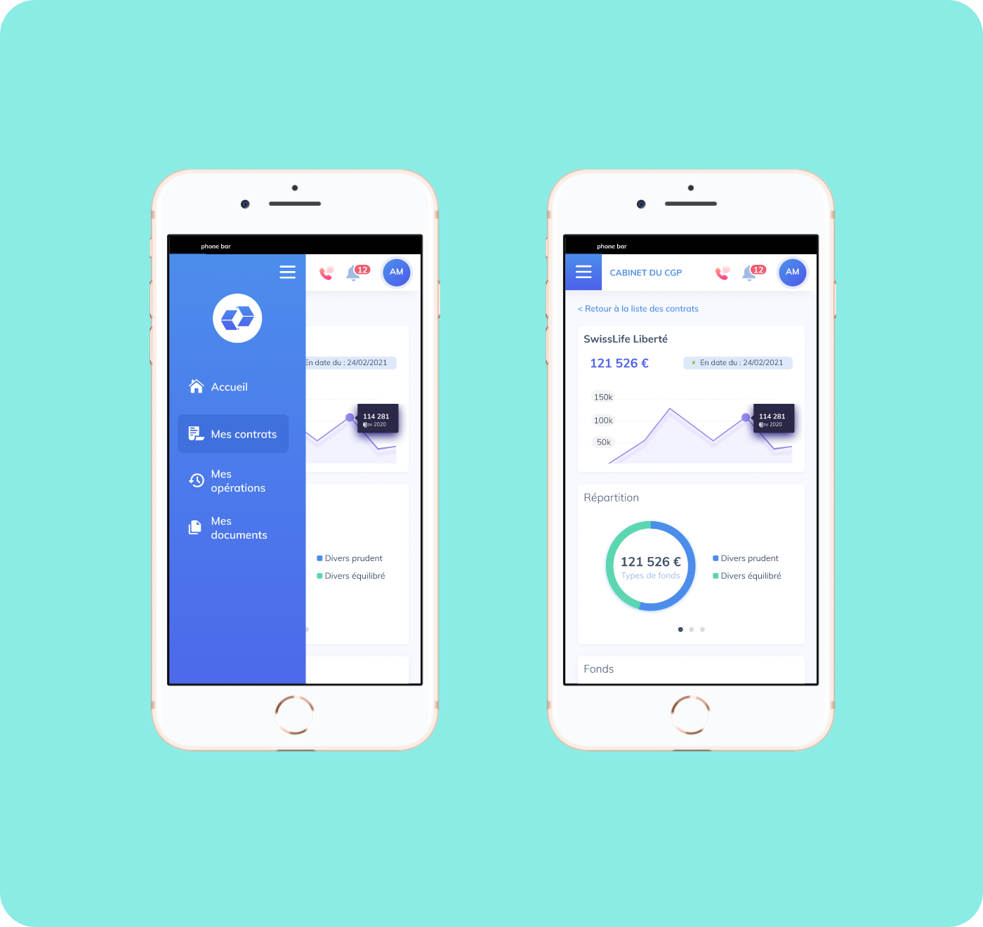 Nexus, menu mobile by Kahina Design on Dribbble