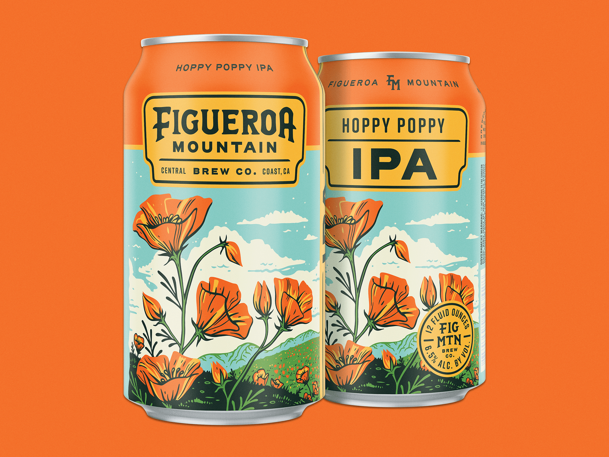 Hoppy Poppy IPA by Chad Gowey for Blindtiger Design on Dribbble