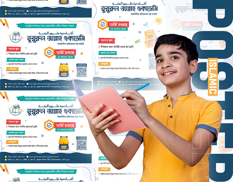 Islamic School Admission Poster Design by Mohammad Masum on Dribbble
