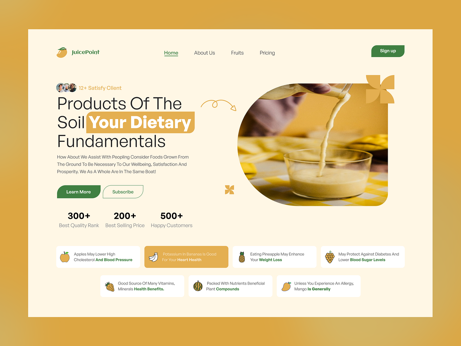 Juice Point Website by Bytesoltech on Dribbble