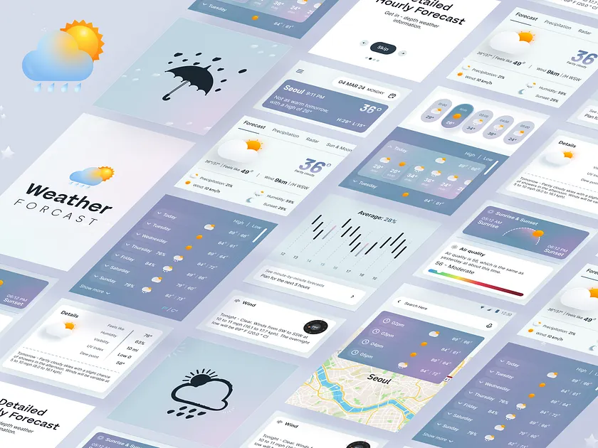 Browse thousands of Forecast Map images for design inspiration | Dribbble