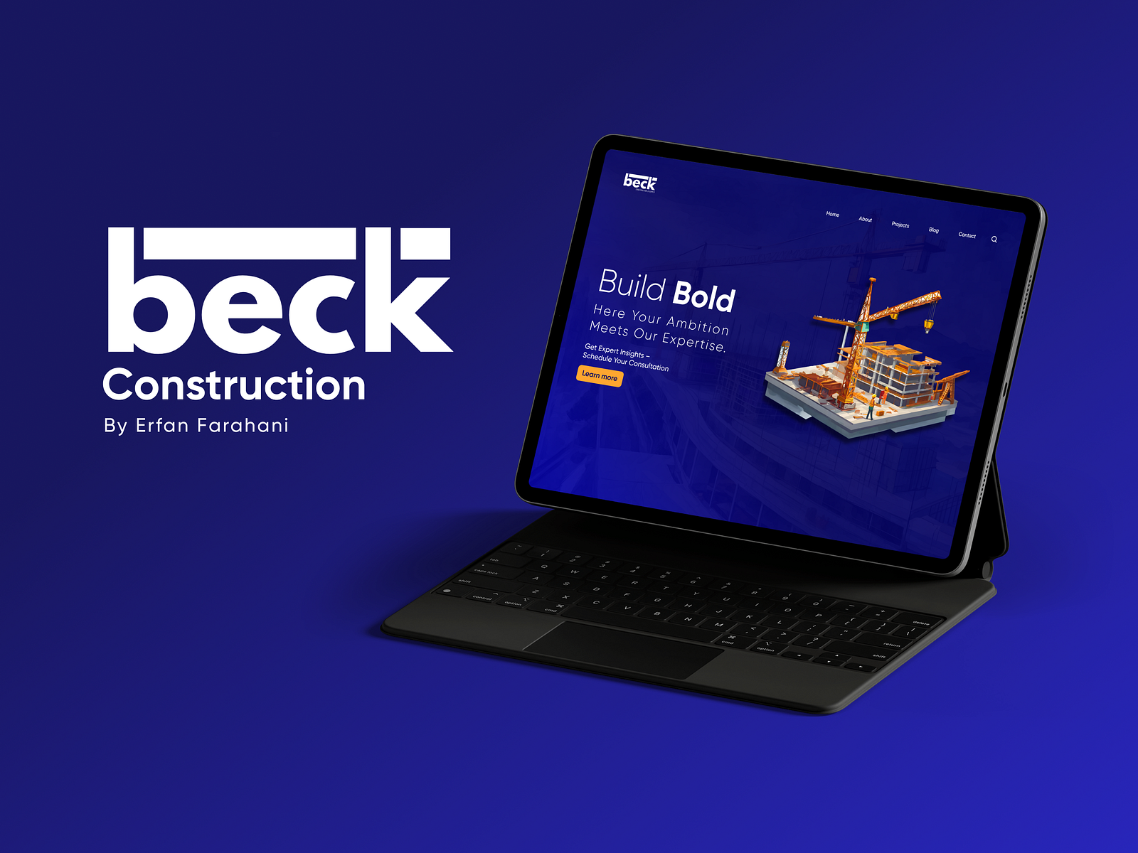 Beck Construction by Erfan Farahani on Dribbble