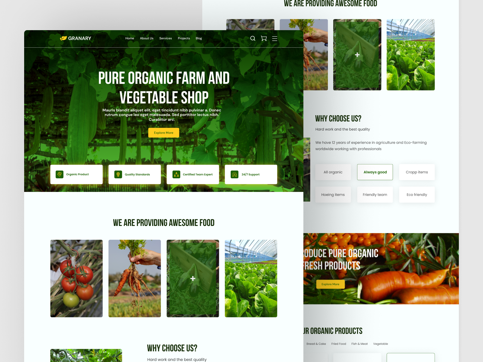 Agriculture farming website landing page by Md Ismail Hossain on Dribbble