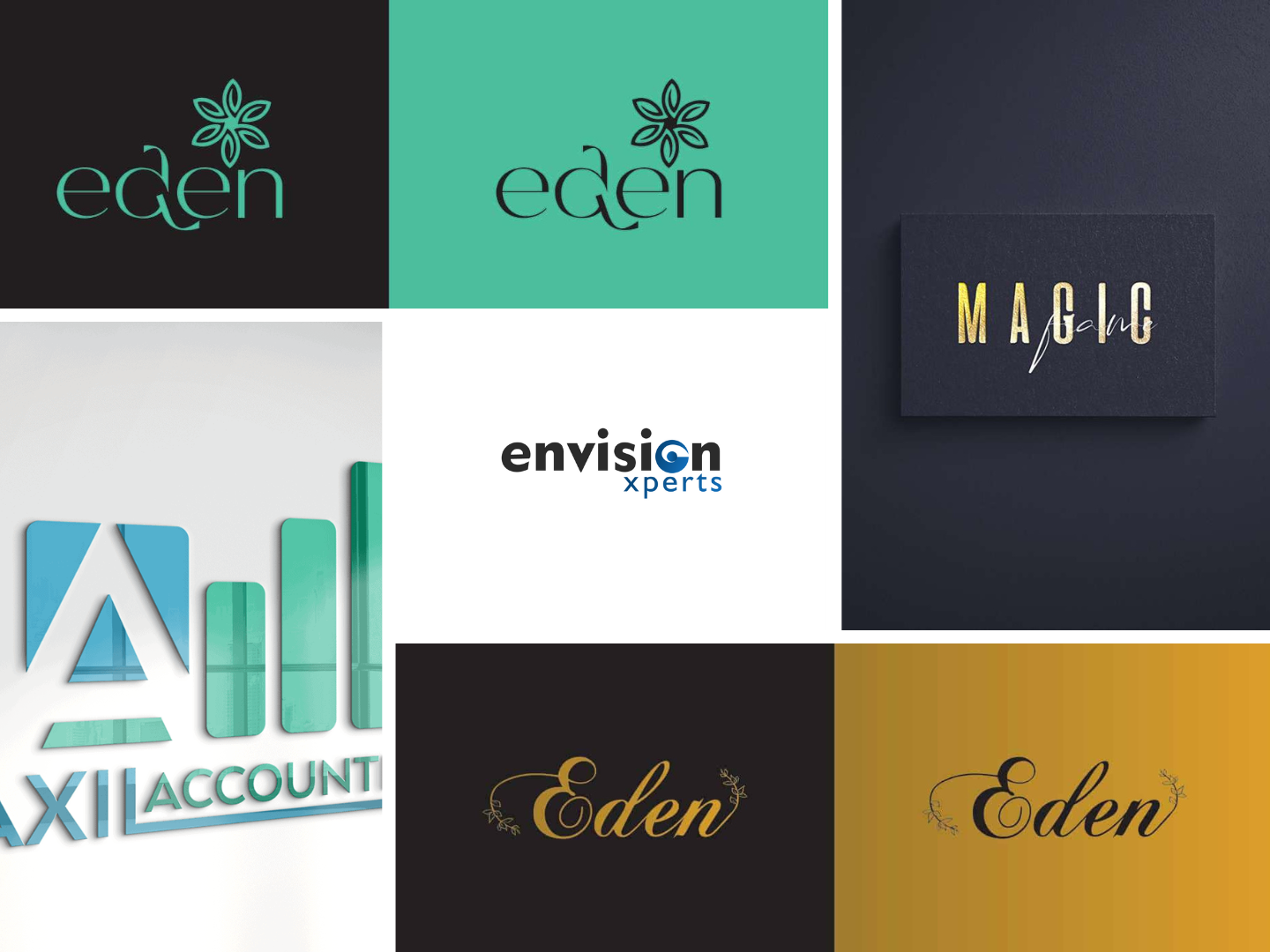 Monogram (Lettermark) Logo Design by Envision Xperts on Dribbble