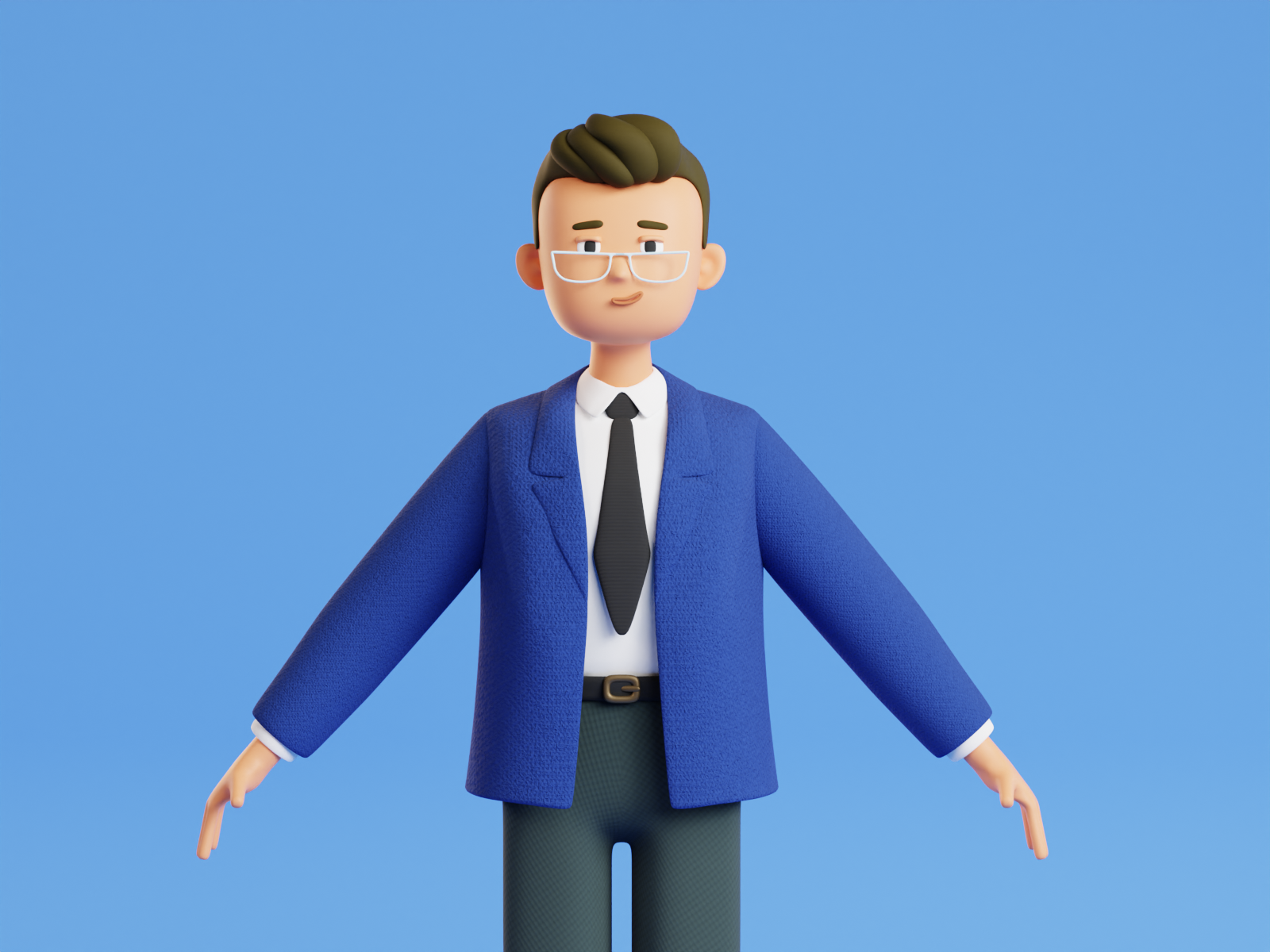 3D character, office worker by Yana Tsap on Dribbble