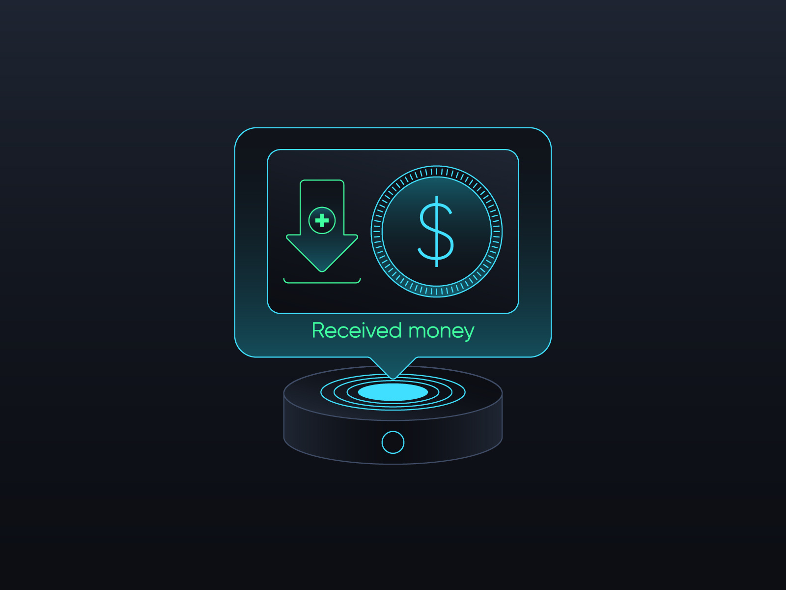 Money Receiving by Dmitry Mayer on Dribbble