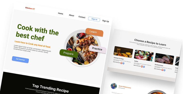 Figma Design For Kitchen OT by Afaq Ahmed on Dribbble