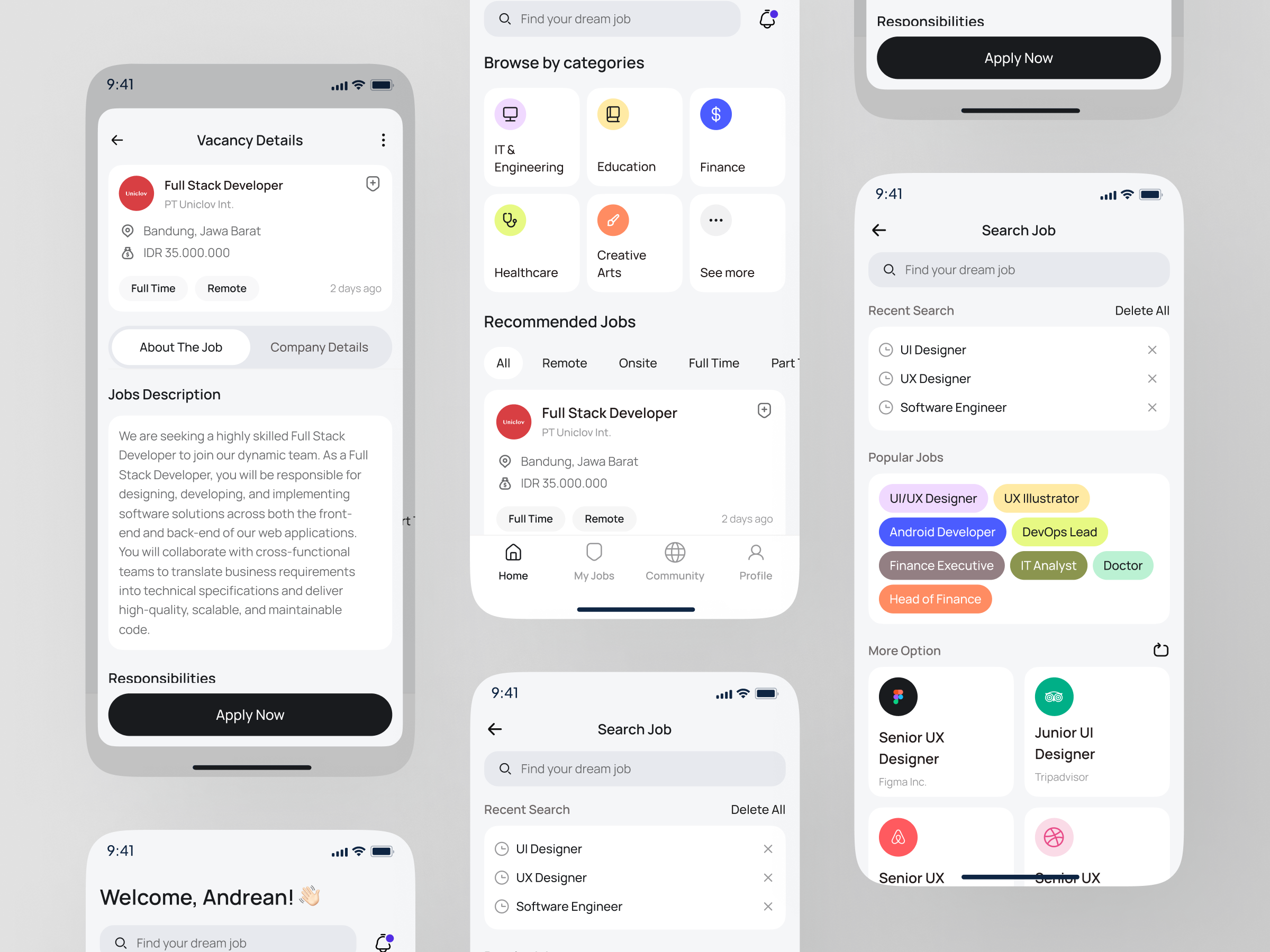 Browse thousands of Job App Mobile images for design inspiration | Dribbble