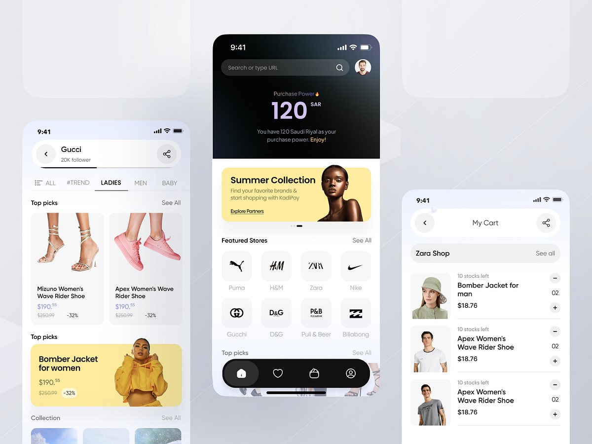 Ecommerce Mobile App designs, themes, templates and downloadable ...
