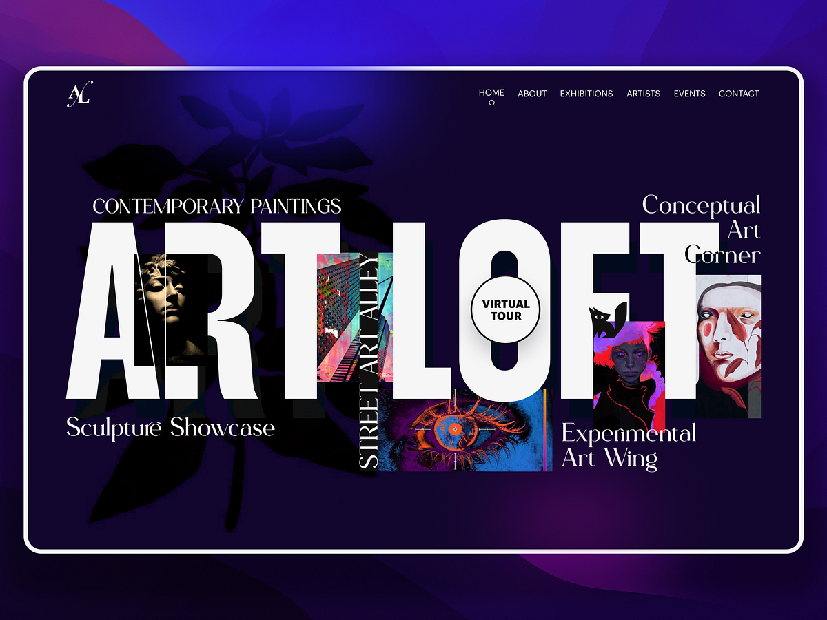 Virtual Museum Website Concept by Inhens on Dribbble