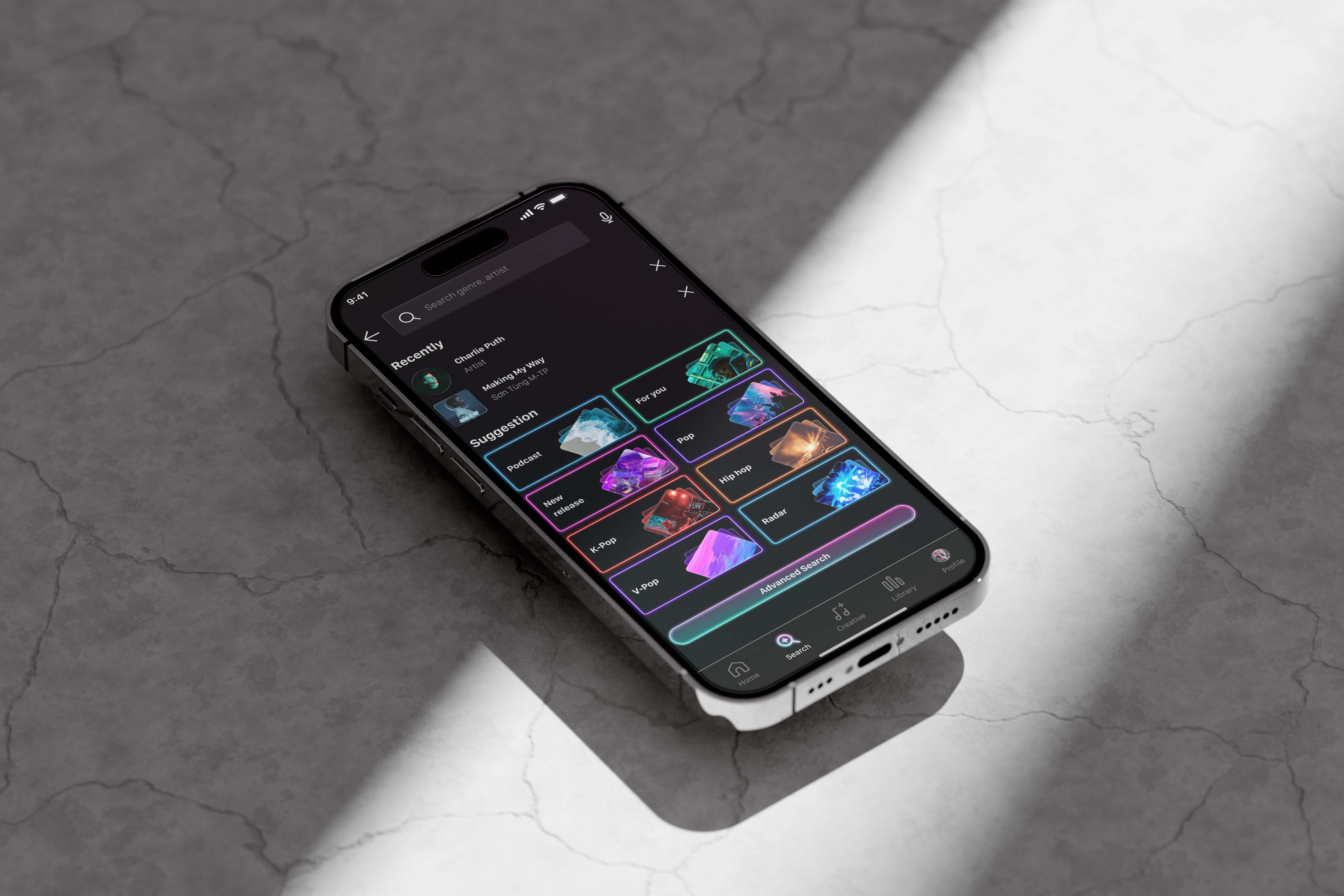 UI Design - Sound Maker: Music App by Anh Quang on Dribbble