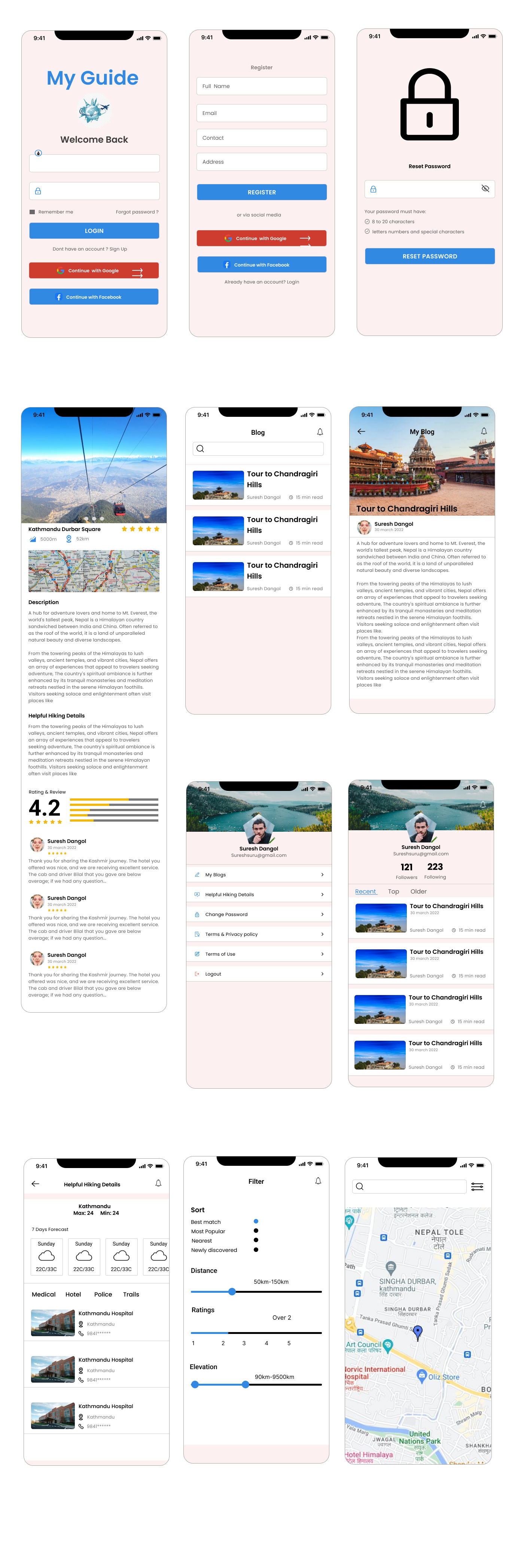 UI/UX case study of Travel Guide by Suresh Dangol on Dribbble