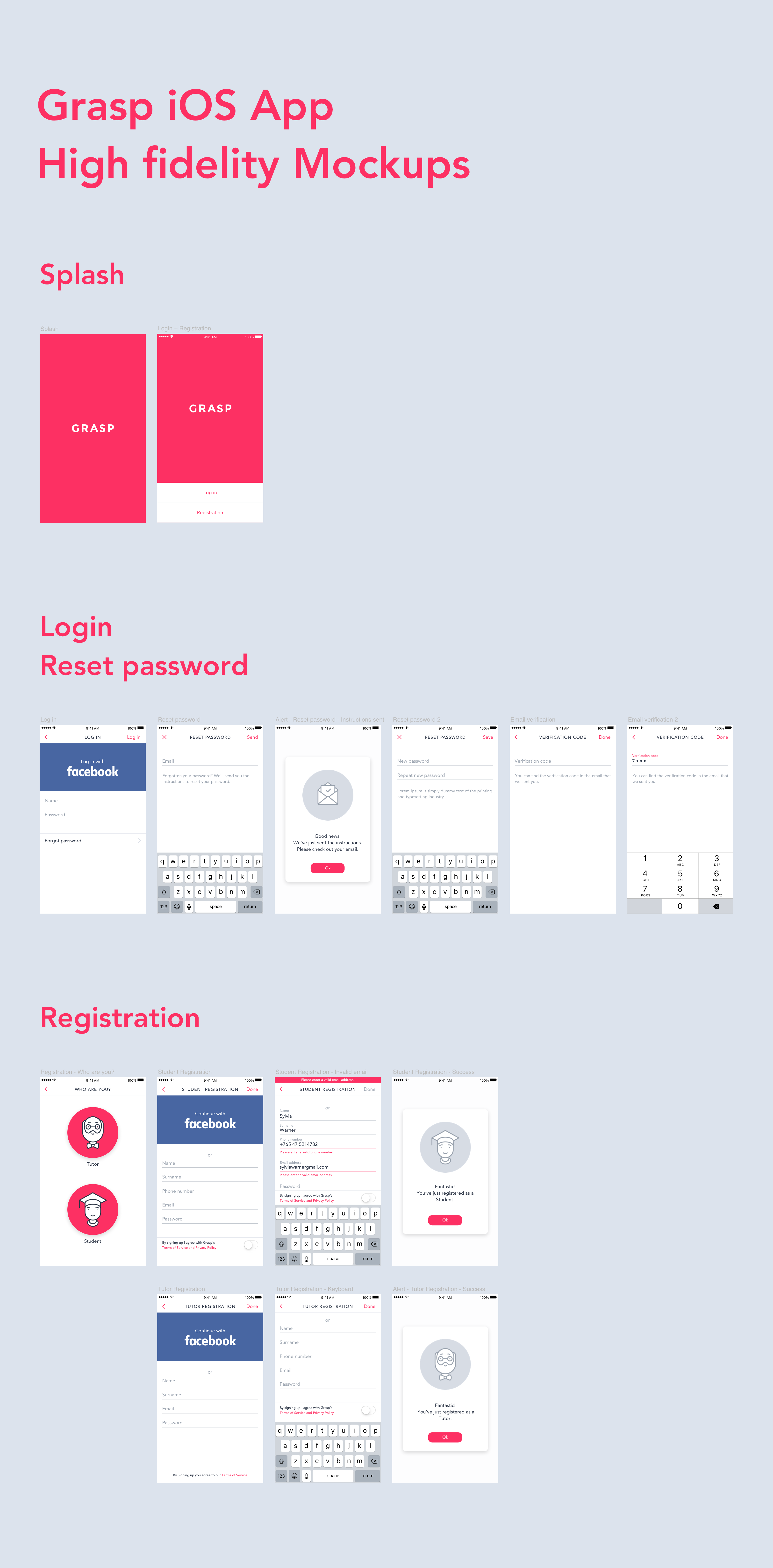 Centralized tutoring marketplace - Grasp App by Maxim Matsevich on Dribbble
