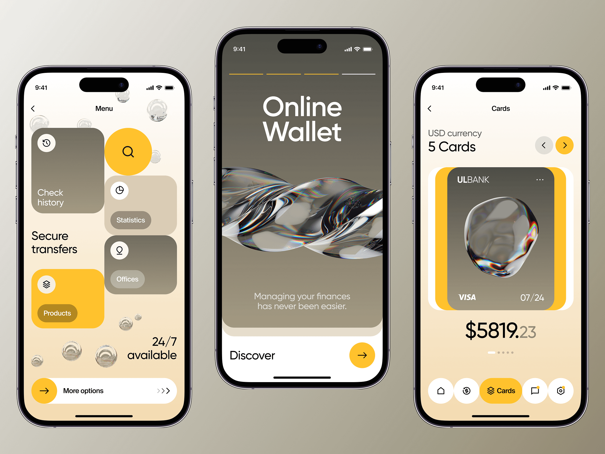 Online Wallet - Mobile App Concept by Lay – UX/UI and branding for ...