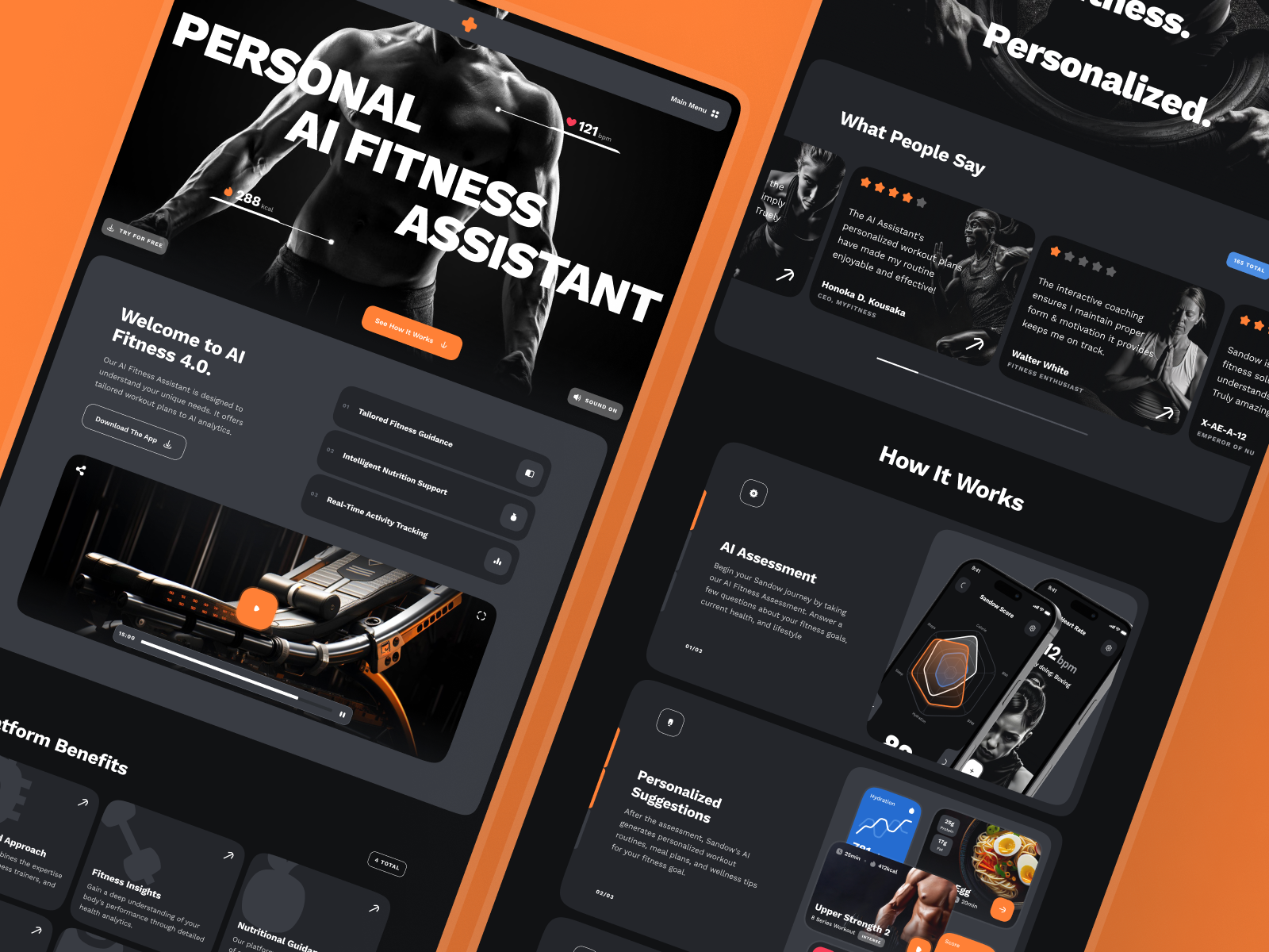 Fitness Dashboard designs, themes, templates and downloadable graphic ...
