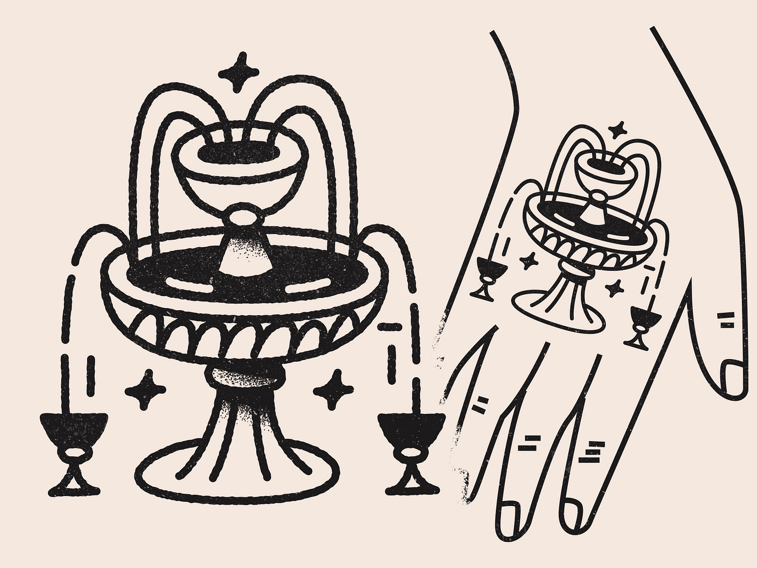 Fountain Hand tattoo by Kirk! Wallace on Dribbble