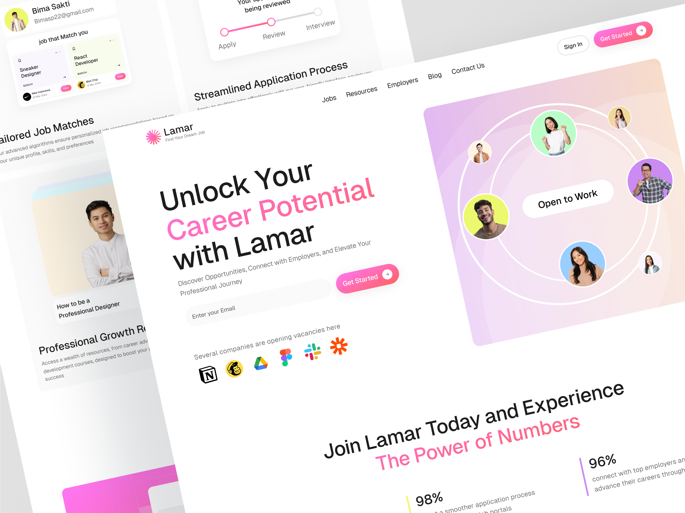 Job Portal Landing Page designs, themes, templates and downloadable ...