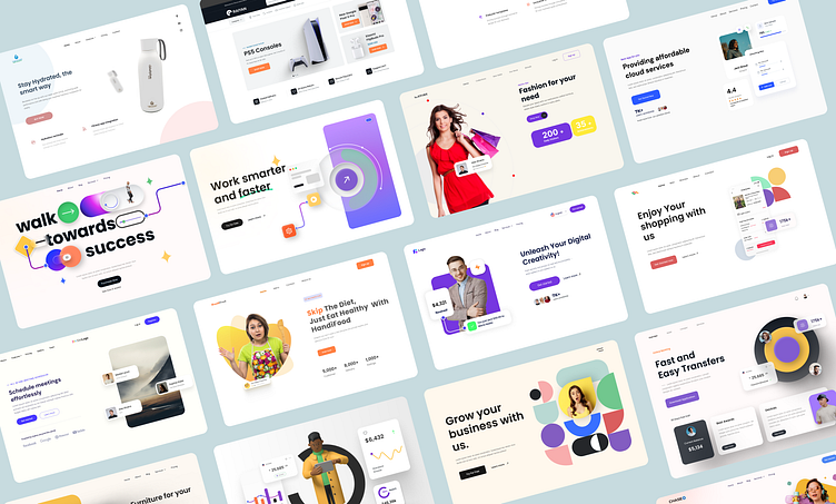 premium web landing page design by ️shofique on Dribbble