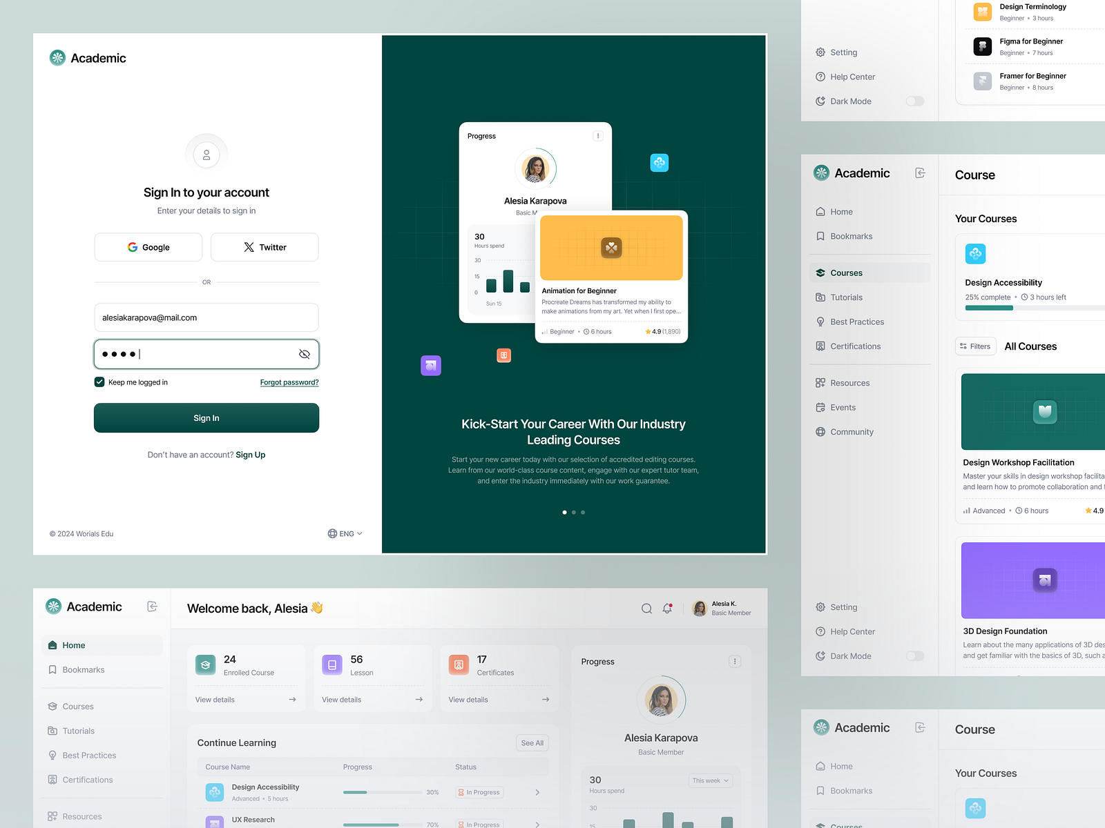 Edutech - Dashboard Design by Barly Vallendito for UI8 on Dribbble