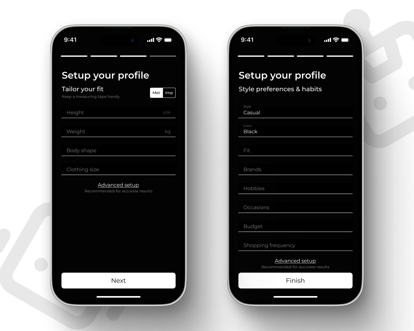 SignUp & Profile Setup UI Design by Karthik Rao on Dribbble
