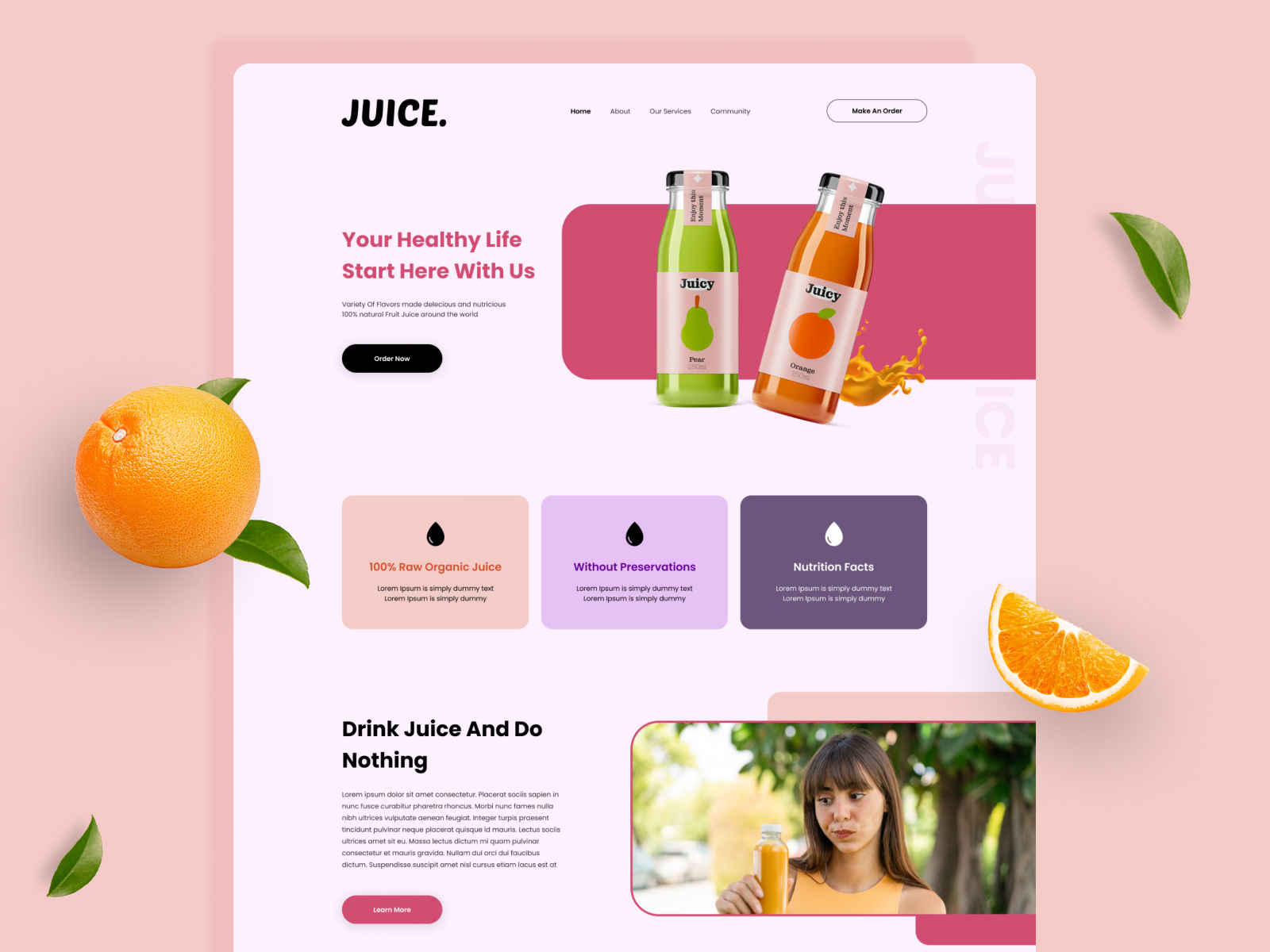 Smoothies🥤 Website🌐 UI Design by IndyLogix Solutions on Dribbble
