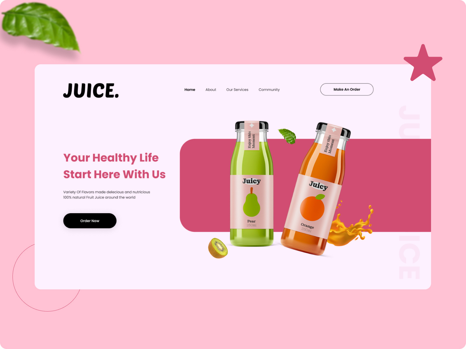 Smoothies🥤 Website🌐 UI Design by IndyLogix Solutions on Dribbble
