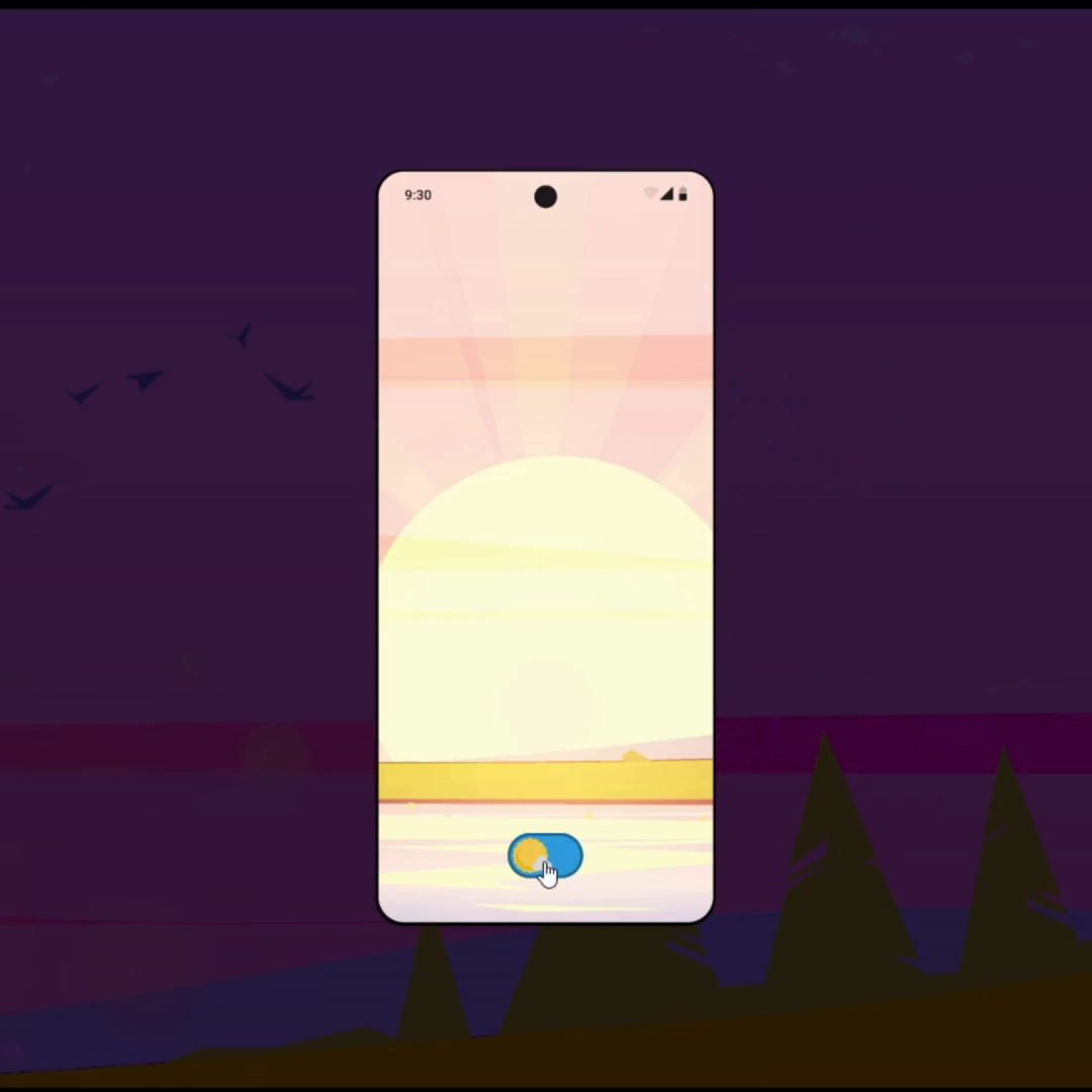 Day and night toggle button animation by Pratiksha Dabhade on Dribbble