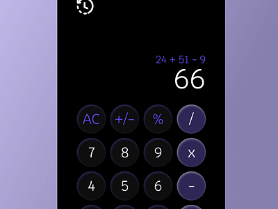 Design Challenge #4: Calculator by Christopher on Dribbble