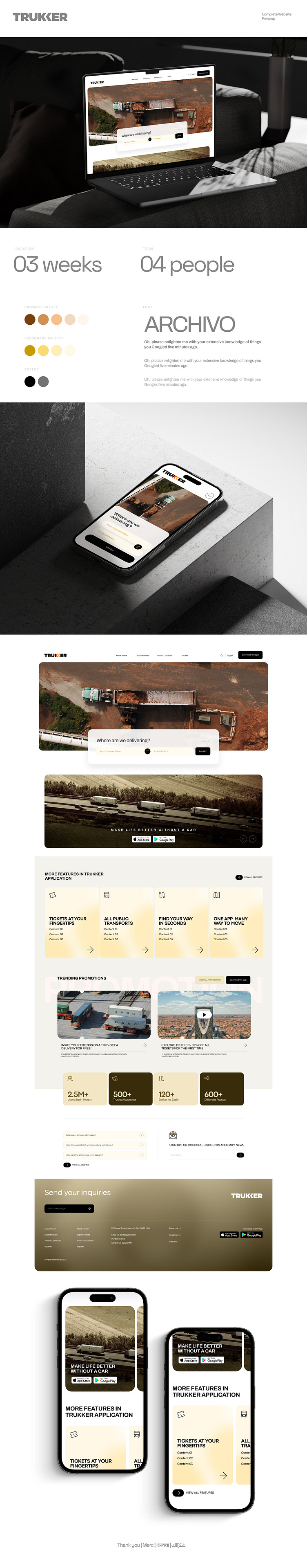 TRUKKER - Website UI (Revamp) by Techrify - Design Agency on Dribbble