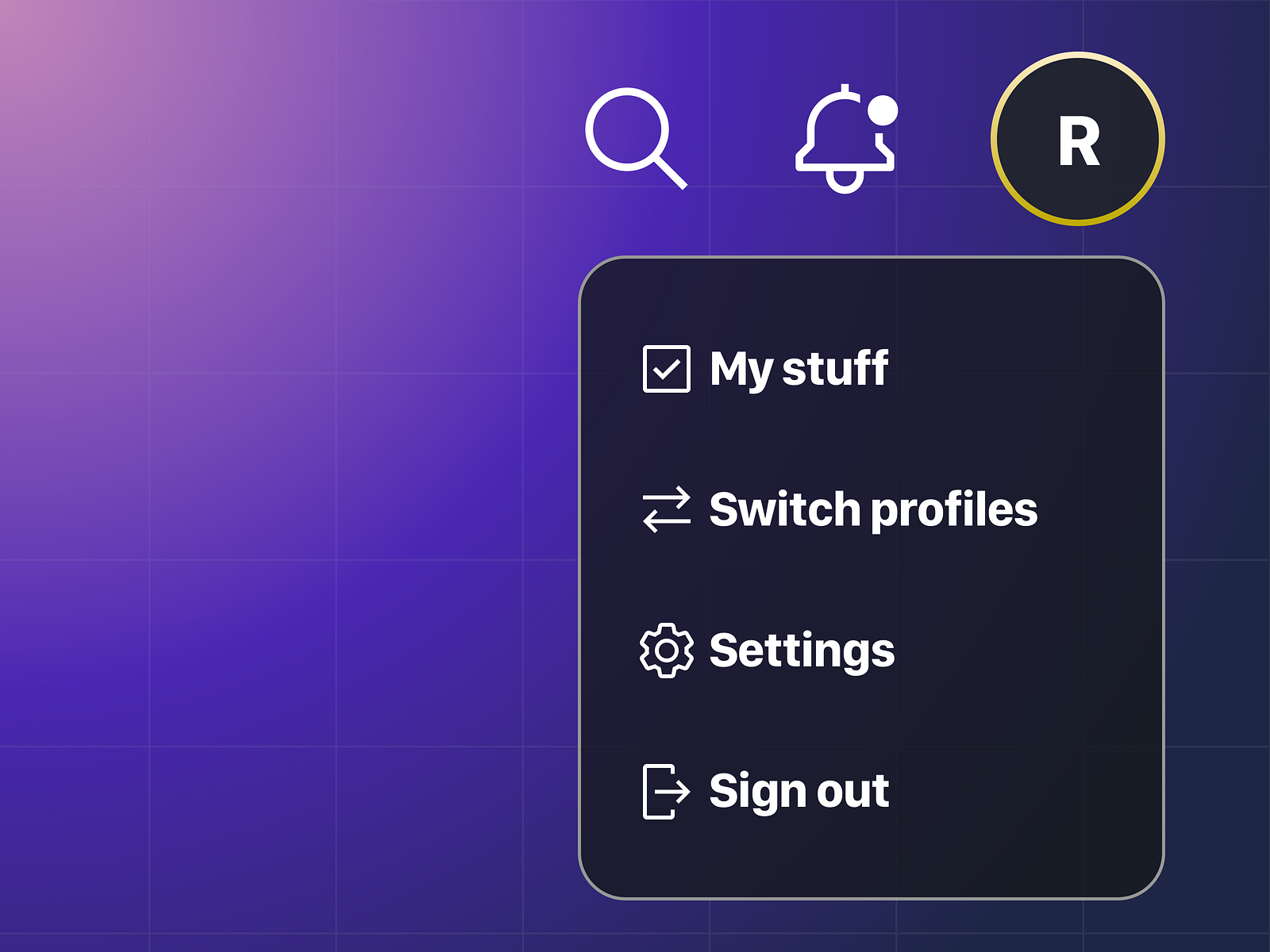 Ui Component Dropdown Menu By Rodrigo Villa On Dribbble 
