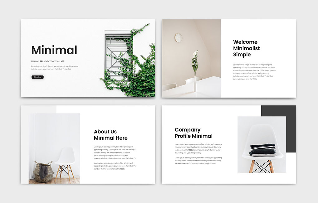 Minimal Presentation Template by Muhajir Graphic on Dribbble