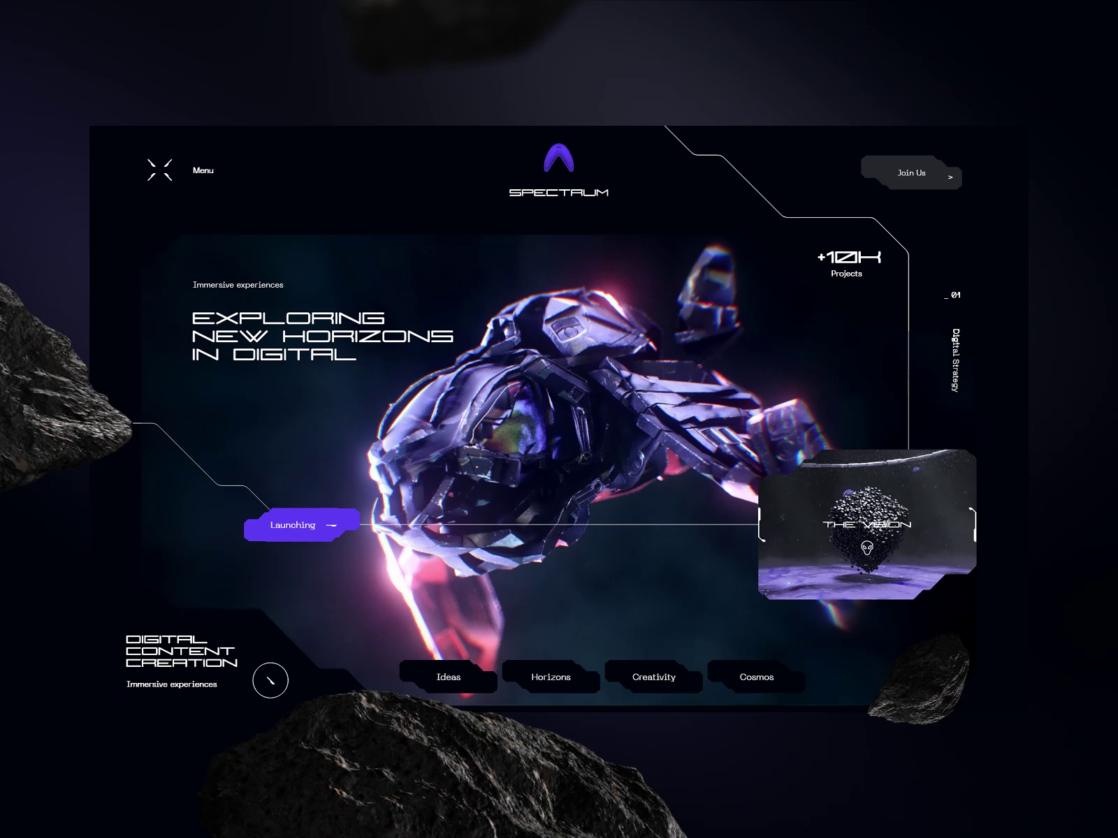 Spectrum The Digital Media House Website Concept by Mariusz Mitkow on ...