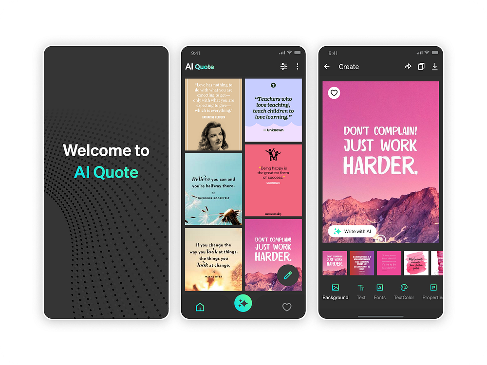 Browse thousands of Quote UI images for design inspiration | Dribbble