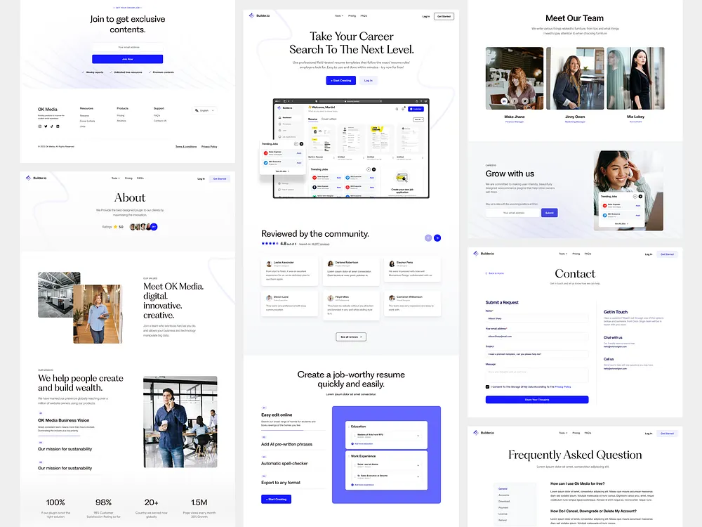 Browse thousands of Resume Builder images for design inspiration | Dribbble