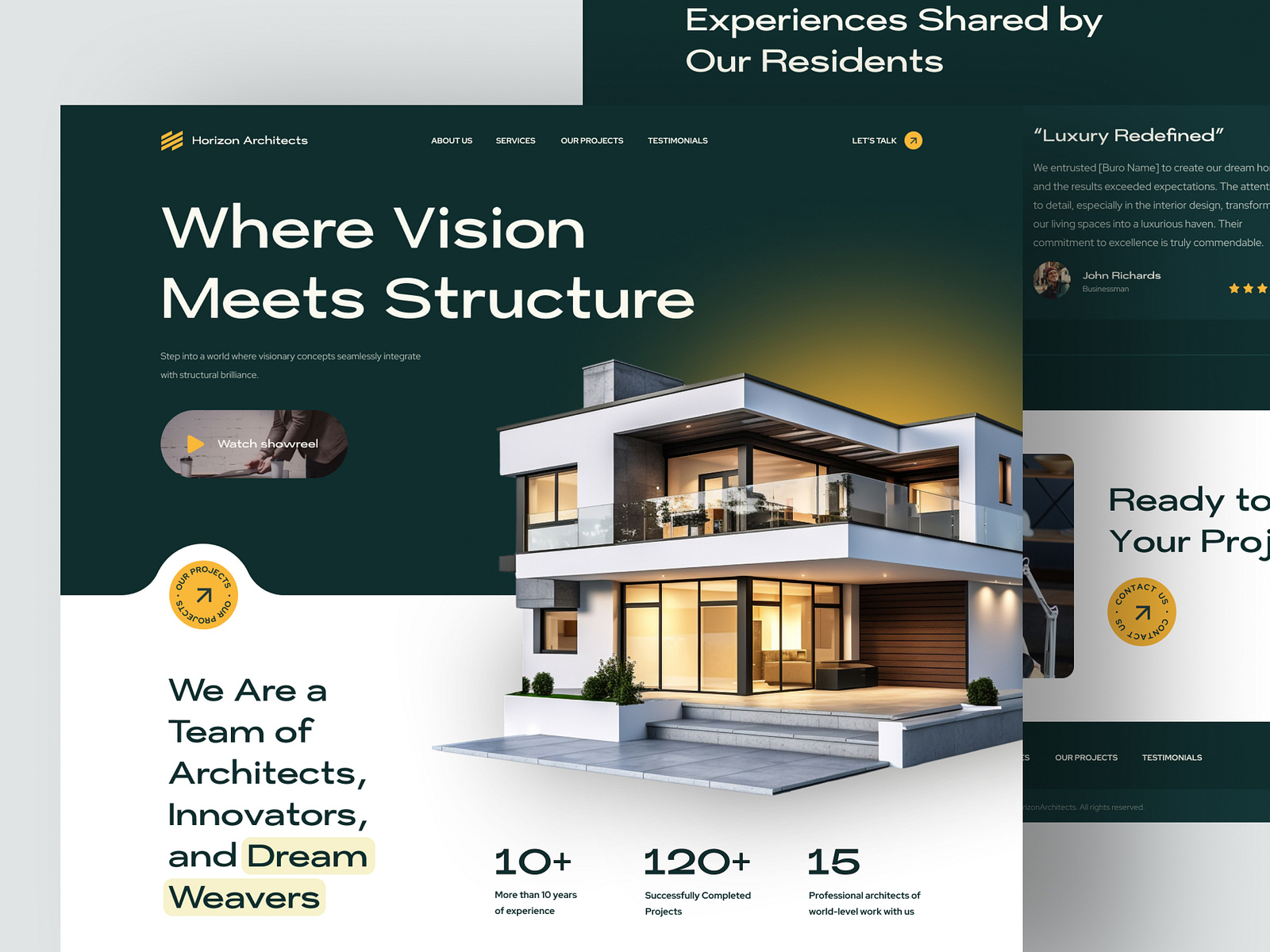 Horizon Architects – Landing Page for Architect's Studio by Volodymyr ...