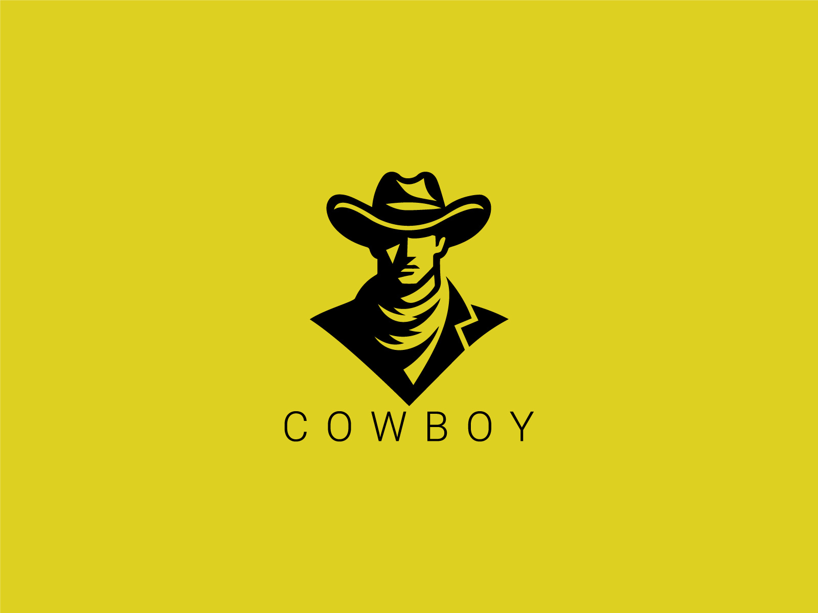 Cowboy Logo by Hussnain Graphics on Dribbble