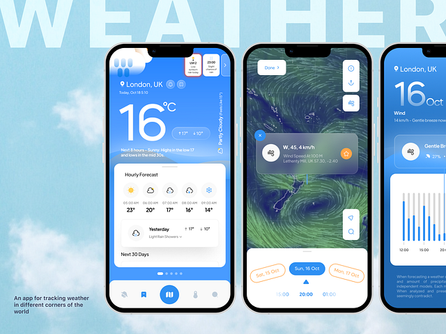 Browse thousands of Weather UI images for design inspiration | Dribbble