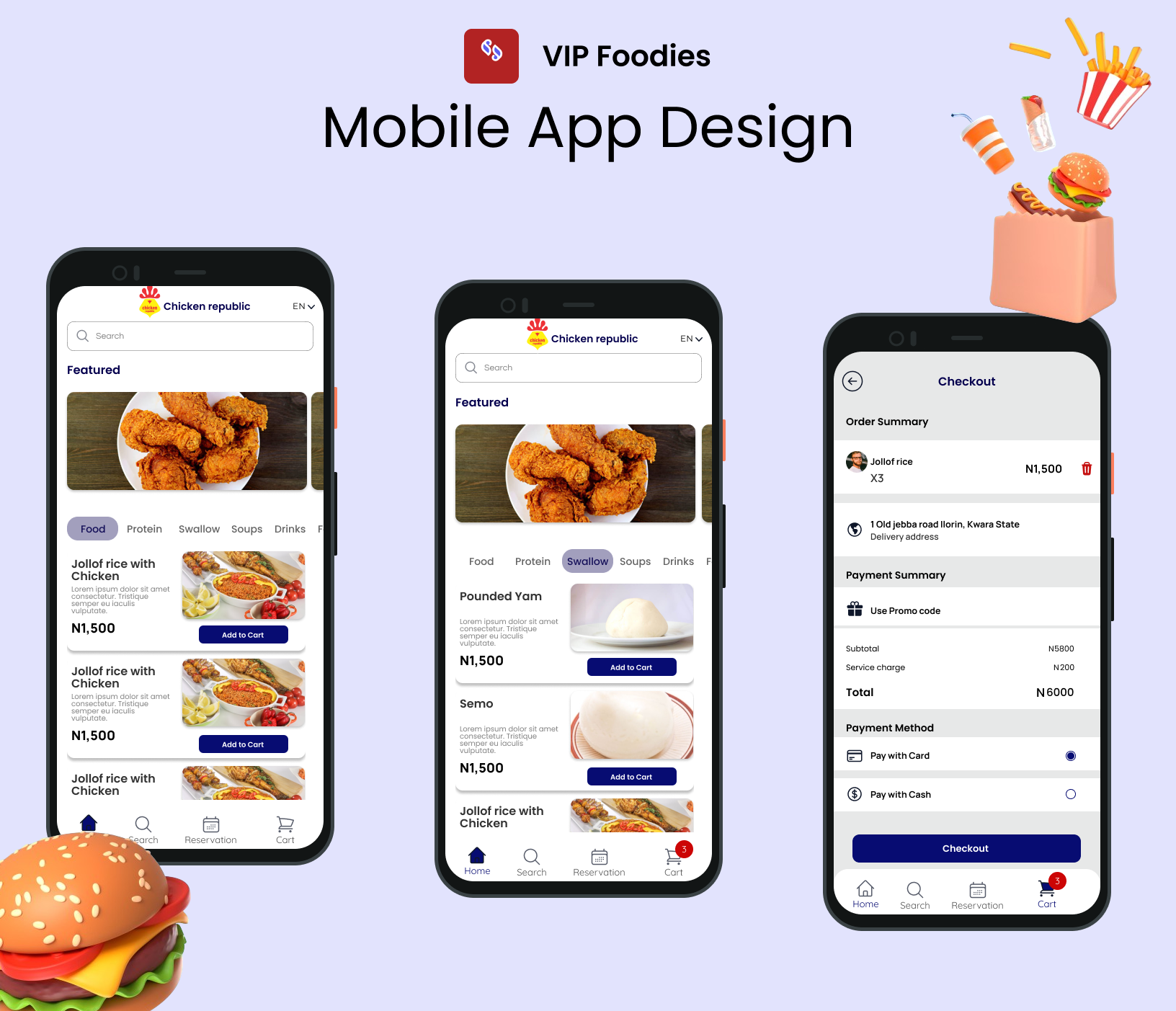 Food Menu- Mobile View by Olajesu Afolayan on Dribbble