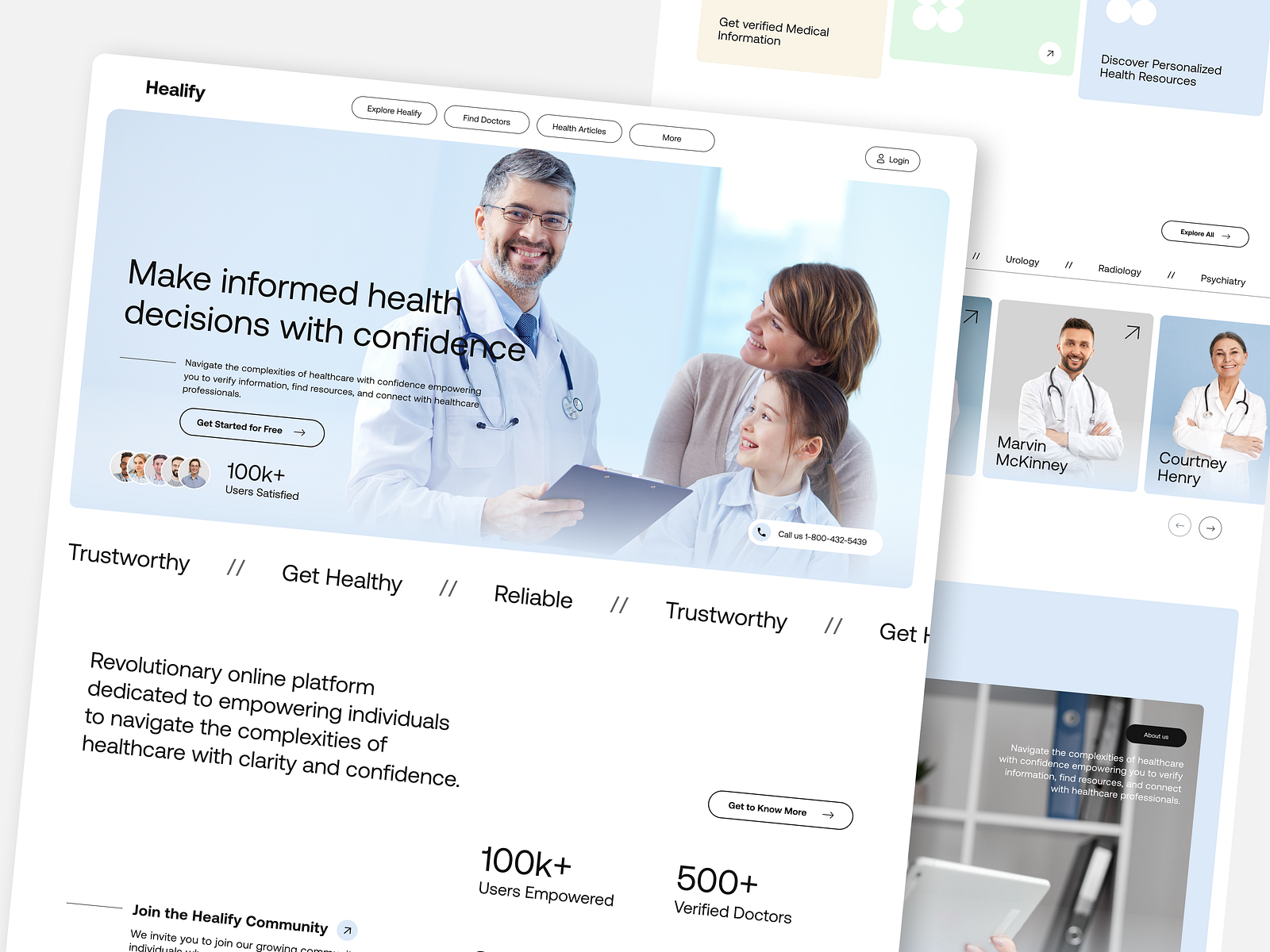 Healify- Healthcare Landing Page by Sadia Afrin Ratri on Dribbble